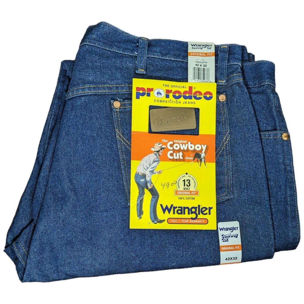 Wrangler Pro Rodeo Competition Cowboy Cut Denim Blue … - Gem